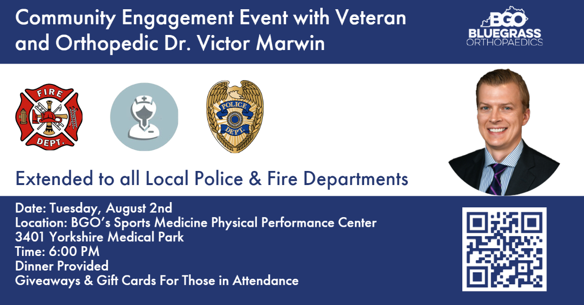Municipality Meet & Greet with Dr. Marwin | Bluegrass Orthopaedics
