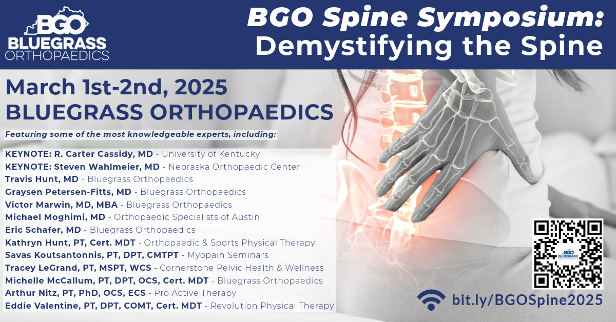 2025 BGO Spine Symposium | Bluegrass Orthopaedics