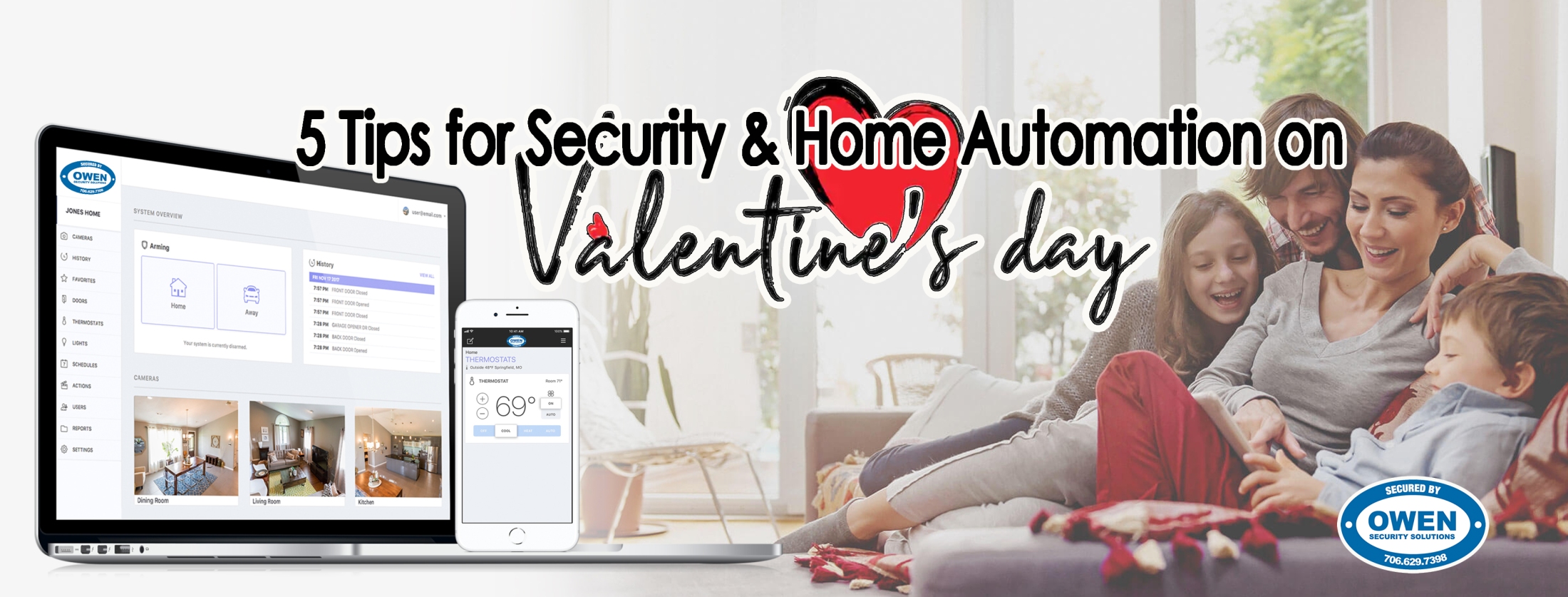 5 Tips for Security & Home Automation on Valentine’s Day | Owen Security