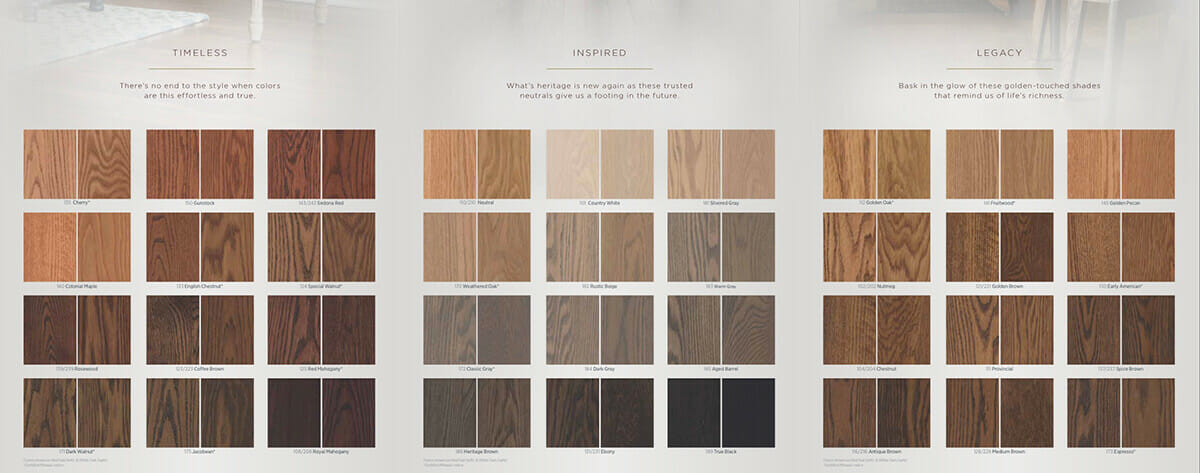 Wood Colors Available from Peach State Hardwood | Peach State Hardwood