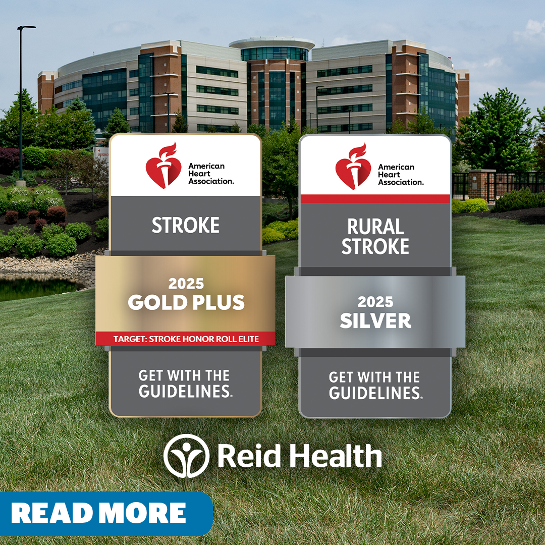 Reid honored 5th straight year for high-quality stroke care | Reid Health