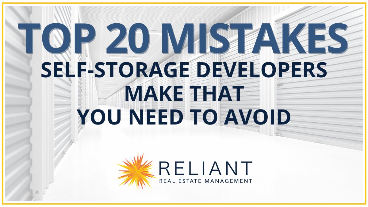 Top 20 Mistakes that Self-Storage Developers Make that You Need to ...