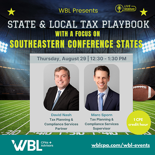 WBL Events | WBL CPAs + Advisors