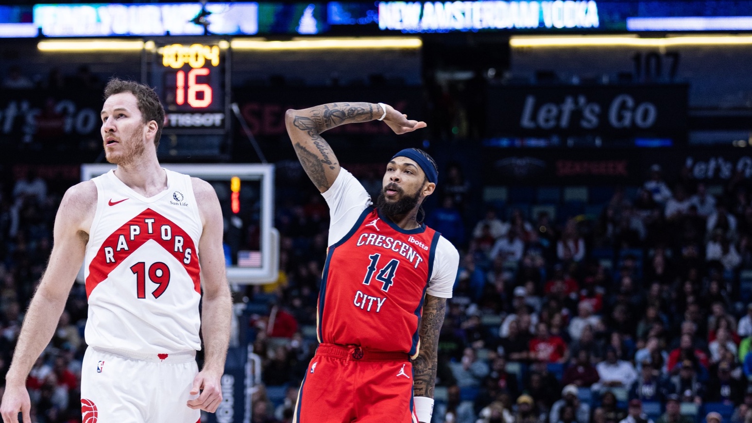 Brandon Ingram Hits Career High In 3 Points Made vs. The Raptors ...